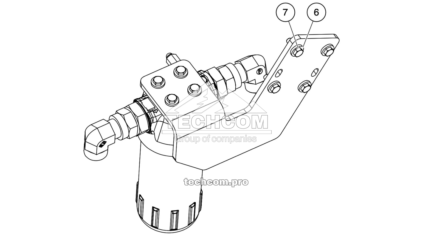 Sandvik Toro TH320 transmission filter assembly | Spare Parts Sandvik ...